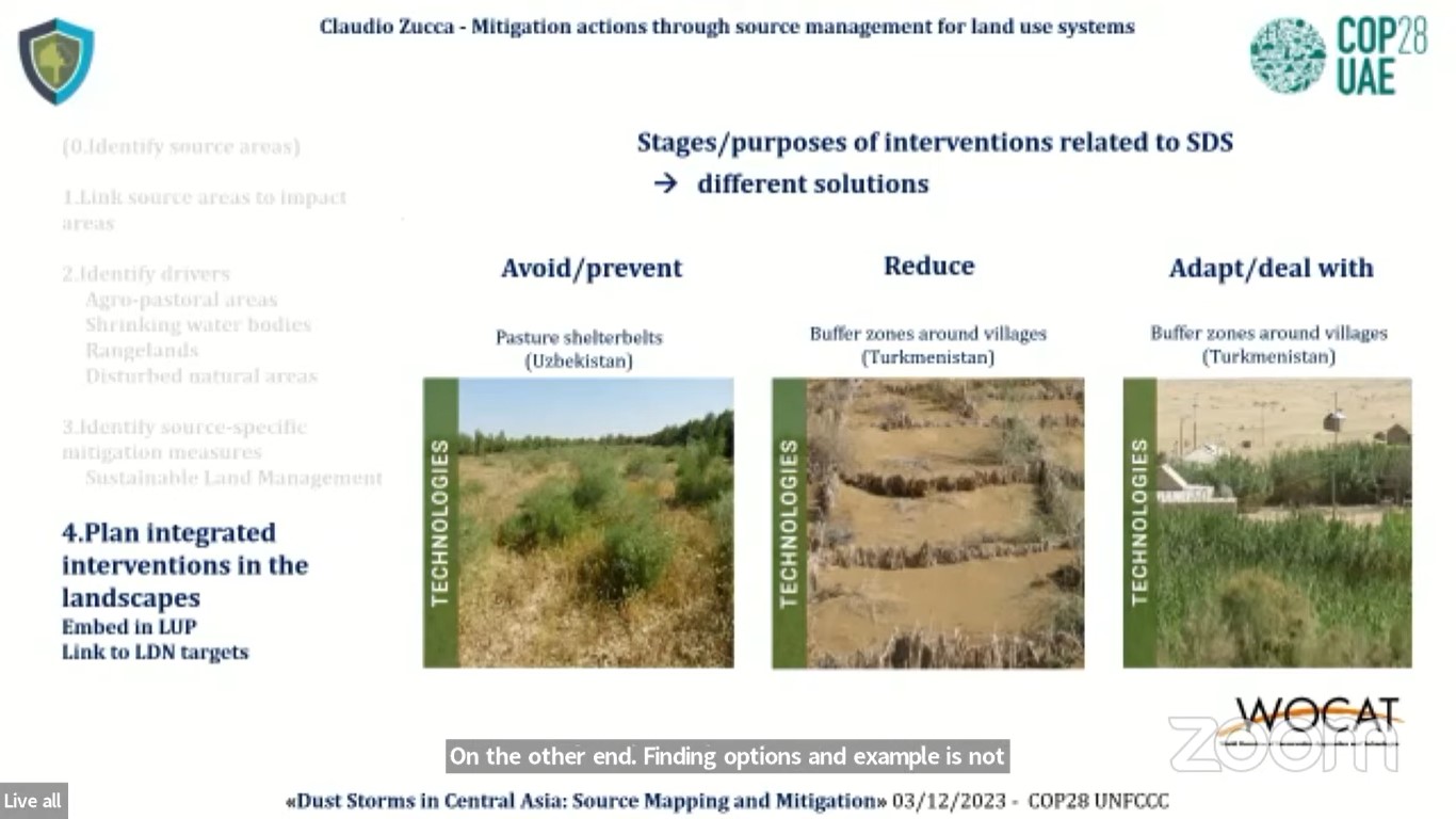 UNFCCC COP28: Dust Storms Mitigation in Central Asia